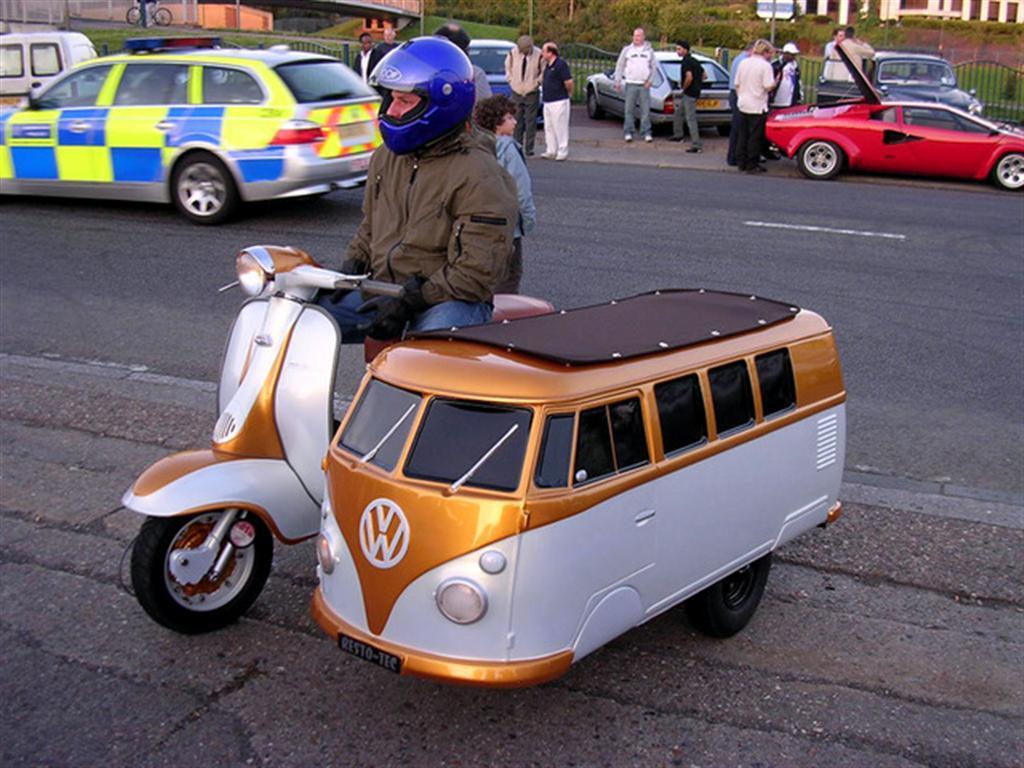 Vespa et VW , réuni par un side - Photos auto moto - AutoPassion