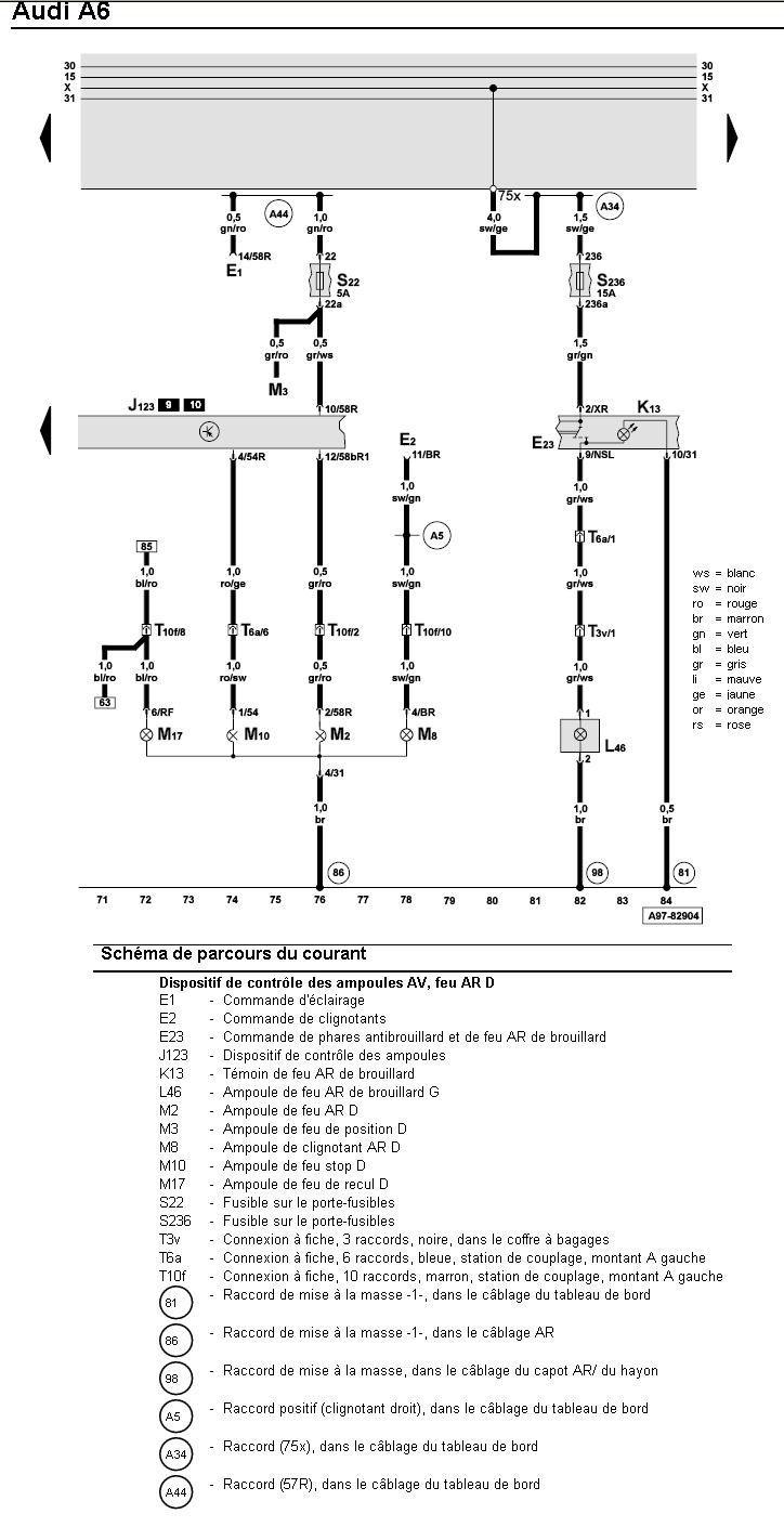 [TUTO] Tous les schémas électiques pour audi A6 - TECHNIQUES, CONSEILS ...